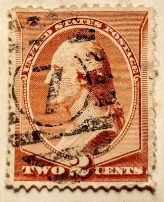 US STAMP 1883 Washington 2 Cent Brown Scott #210 VF | eBay