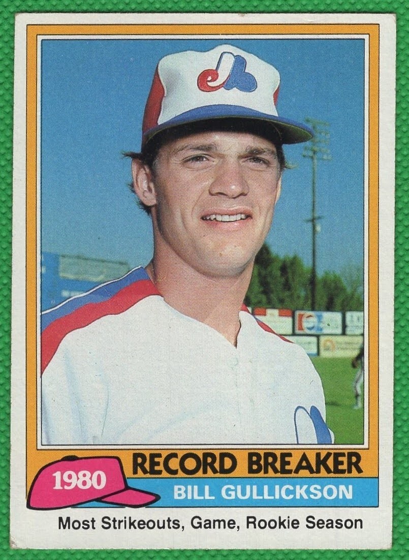 Bill Gullickson - 1981 Topps #203 - Expos Baseball Card - Record ...