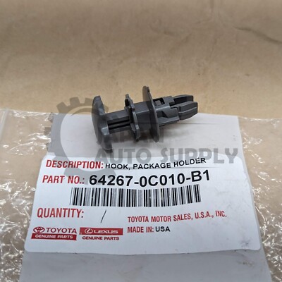OEM GENUINE TOYOTA 4RUNNER SIENNA STONE PACKAGE HOLDER NET HOOK 64267 ...