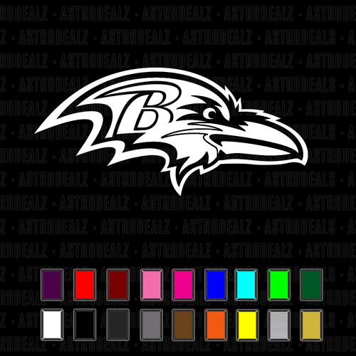 Baltimore Ravens Football Team Car Window Wall Laptop Vinyl Decal ...