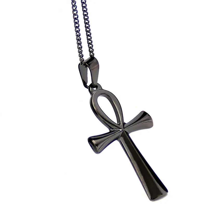 Mens Ancient Egyptian Ankh Cross - Pendant - Necklace - Alloy - NEW ...