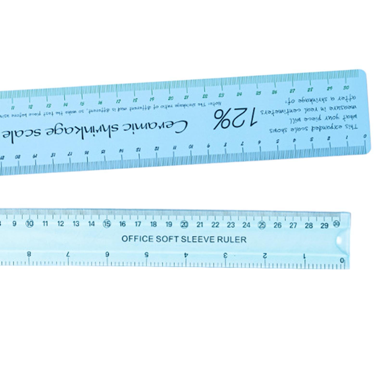 Ceramic Shrinkage Scale Ruler with Standard Ruler Measurer Measurement ...