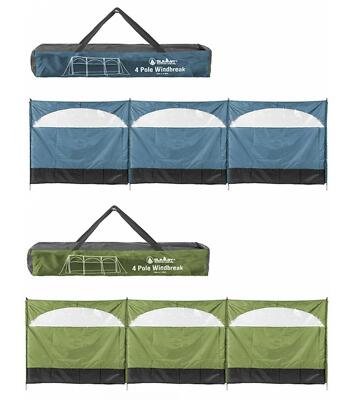 3 Panel Wind Screen Windbreaker Blocker 150 x 500cm Camping Beach Wind ...