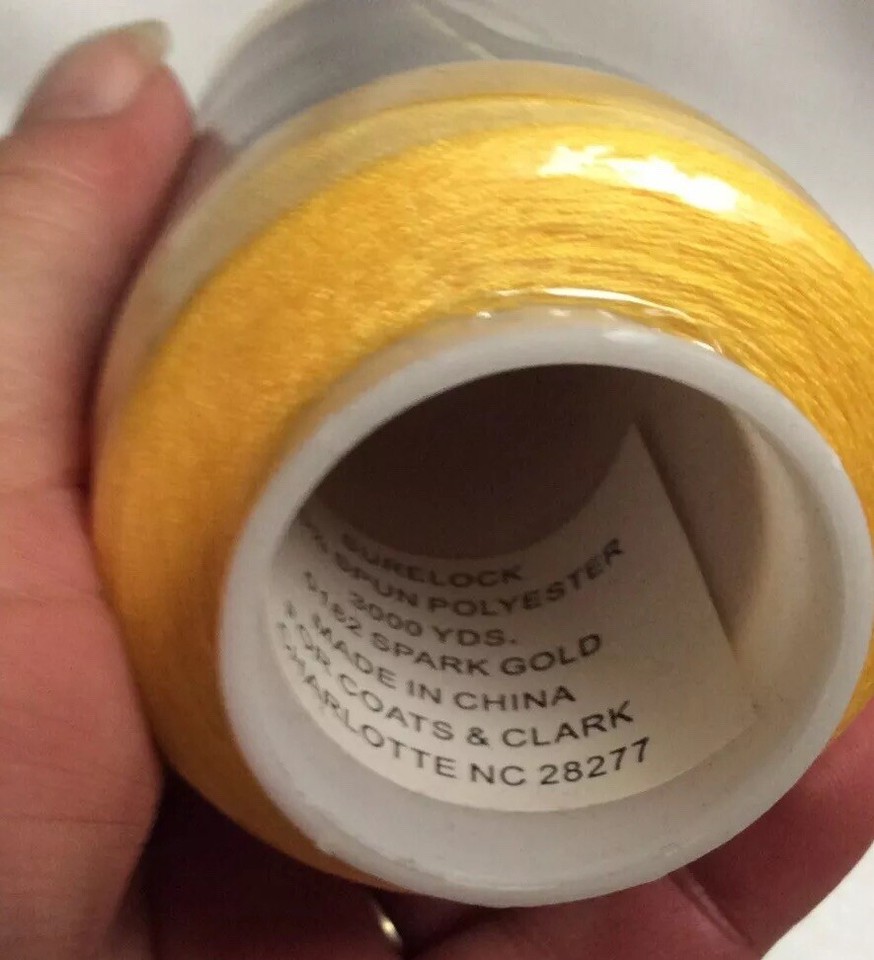 Surelock Overlock Thread 3000 Yards Spark Gold 0162 | eBay