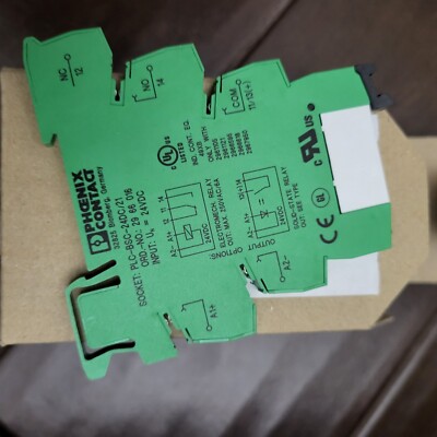 1x Phoenix Contact 2966265 General Purpose Relay, SPDT, 50mA, 24 VDC ...