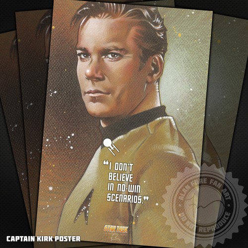Captain Kirk Poster - Original Character Portrait of James Kirk from ...
