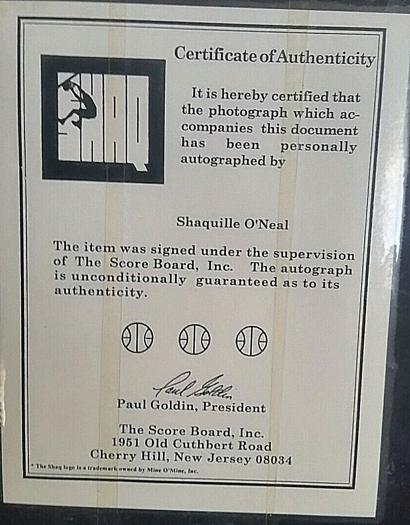 SHAQUILLE O'NEAL ROOKIE SEASON ALL STAR PLAQUE - "LIMITED EDITION" | eBay