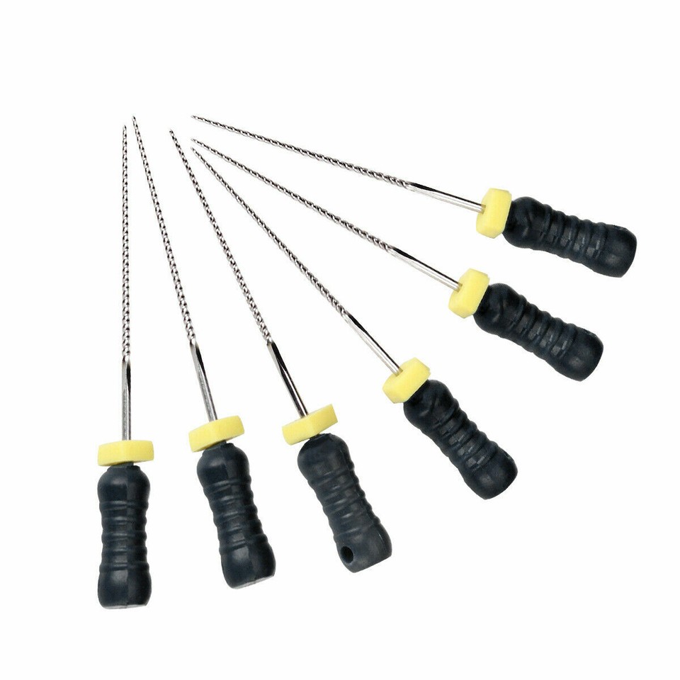 6/pk Dental Endo K-Files Root Canal Hand Use Files Stainless Steel #6 ...