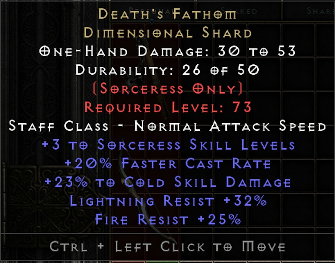 Diablo 2 Resurrected / D2R / Deaths Fathom. PC Softcore US/EU/ASia | eBay