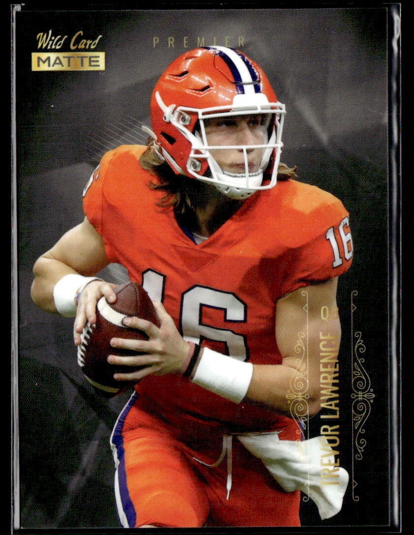 2021 Wild Card Matte Black TREVOR LAWRENCE #MBC-1 RC JACKSONVILLE JAGUARS | eBay