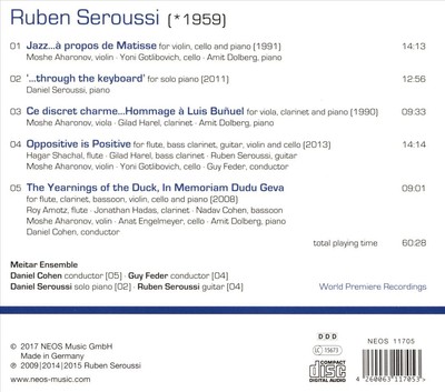 VARIOUS ARTISTS RUBEN SEROUSSI: CHAMBER MUSIC NEW CD 4260063117053| eBay