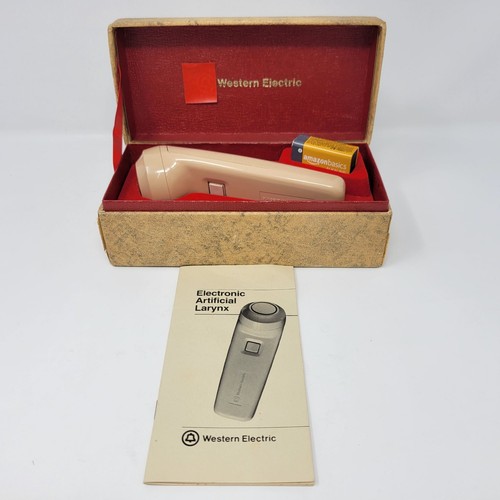 Vintage Western Electric Electronic Artificial Larynx Beige With Box ...