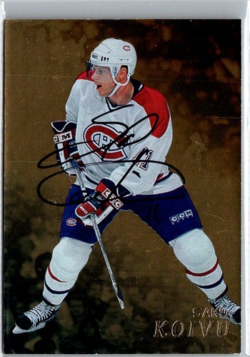 1998-99 Be a Player Autographs Gold Saku Koivu Auto #218 | eBay