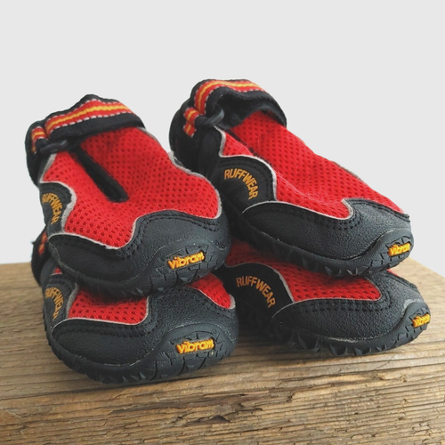 Ruffwear Red Griptrex Vibram Dog Boots Shoes Size Medium Lot Of 4 | eBay