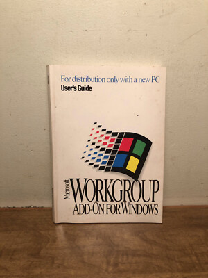 User's Guide Microsoft Workgroup Add-On For Windows | eBay