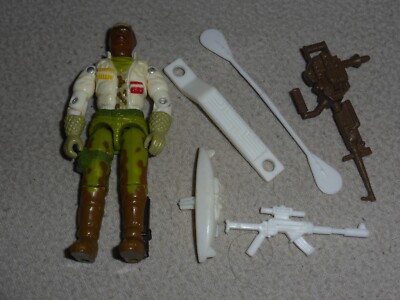 VINTAGE GI JOE STALKER TUNDRA RANGER FIGURE W RIFLE PADDLE 1989 V2 ...