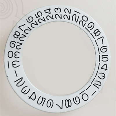 White Date Wheel Overlay for ETA2824 2836 Miyota 8215/8200 Movement ...