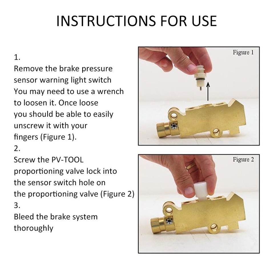 PV2 Brass Proportioning Valve Disc/Drum Disc Front Drum Rear Brake ...