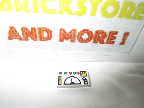 LEGO - 1x Tile Decorated 1x2 Gauges Buttons '85' Pattern 3069bp52 | eBay