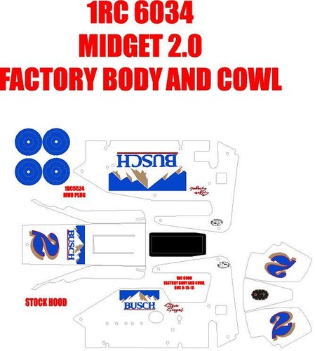 1RC MIDGET WRAP STEVE SIEGEL 1986 THEMED WRAP KIT | eBay