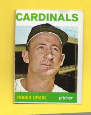 1964 Topps Roger Craig #295 St. Louis Cardinals VERY GOOD FREE SHIPPING ...