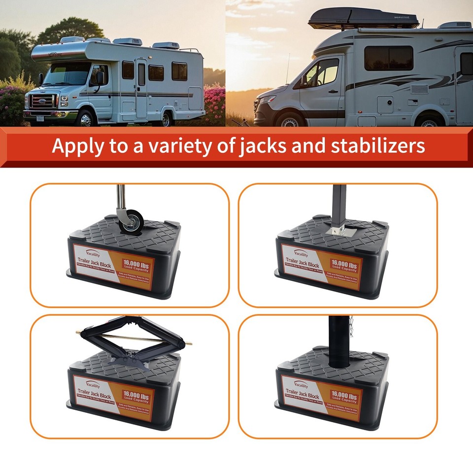 Trailer Jack Block Up 16000 lbs for RV Camper Leveling Tongue ...