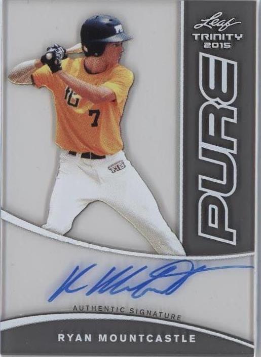 2015 Leaf Trinity - Pure Autographs Ryan Mountcastle #P-RM2 (AU, RC ...