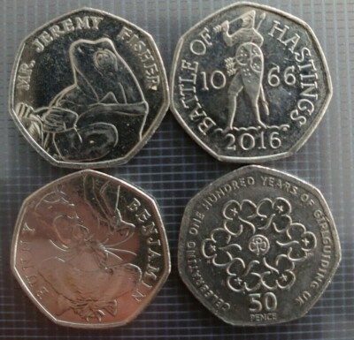 Decimal 50p 50 Fifty Pence 2000 to 2021 Olympic Beatrix Choose Your ...