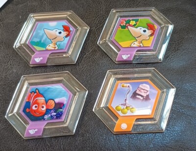 Disney Infinity Power Discs 2 Phineas & Ferb Carl Nemo Lot of 4 | eBay