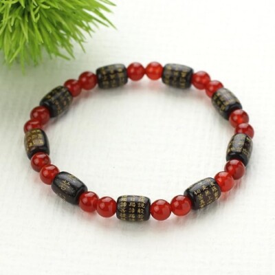 Kyoto Juzu bracelet Japanese Buddhism Beads Jade Sandawood Heart sutra ...