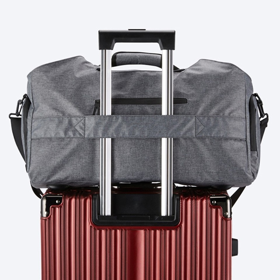 50L Sports Duffel Bag With Separate Shoe Section and Wet Dry ...