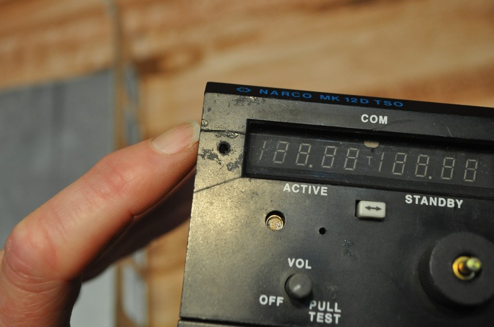 Narco Avionics INC. MK-12 D TSO NAV/COMM 14V GOOD WORKING UNIT knob ...