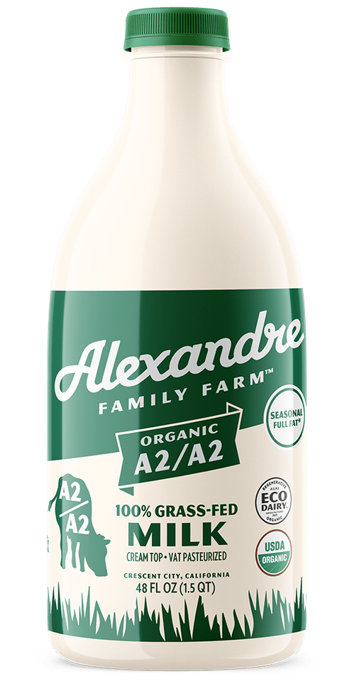 Alexandre Organic Milk A2/A2, Cream Top, Flash Pasteurized | eBay