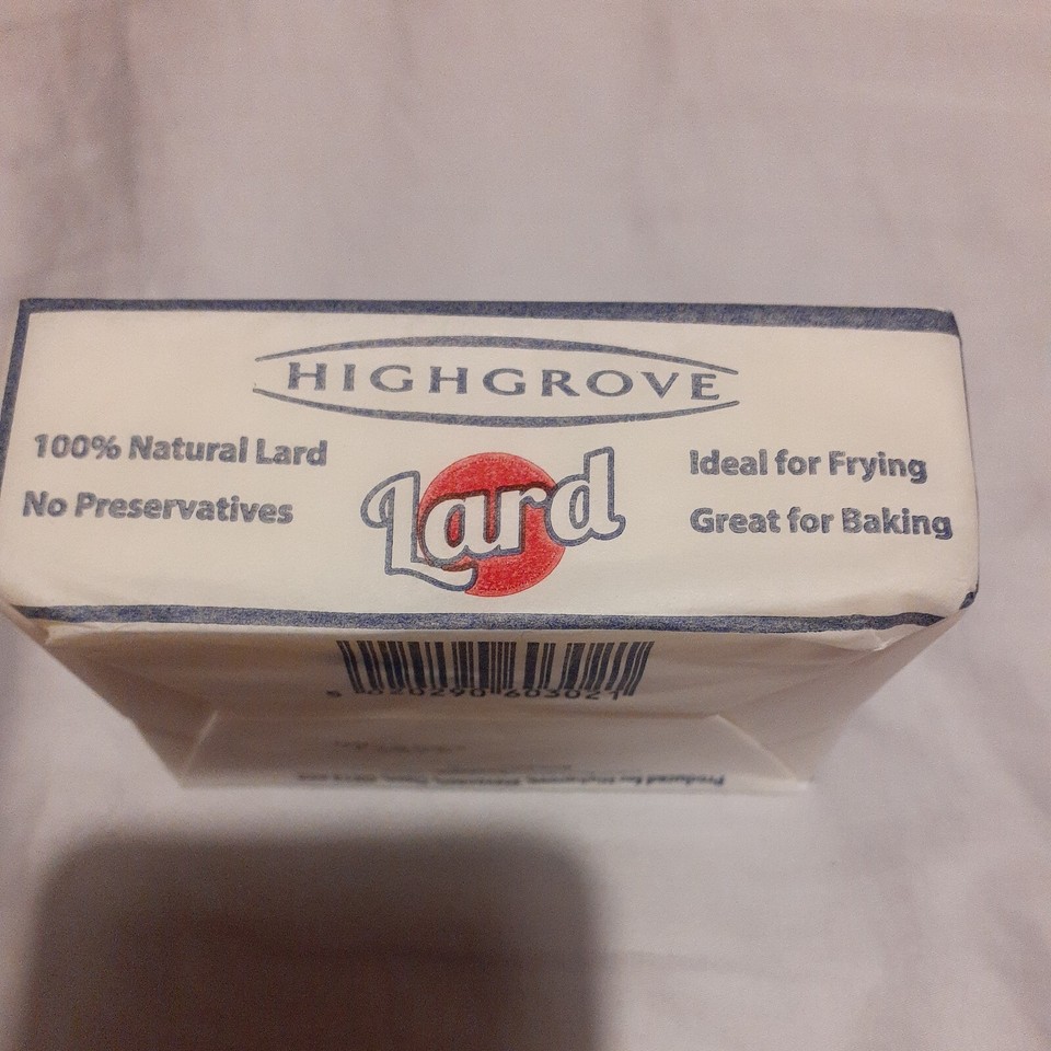 4 blocks of Highgrove Finest Lard Great Taste. 250x4= 1kg. FREE P&P ...