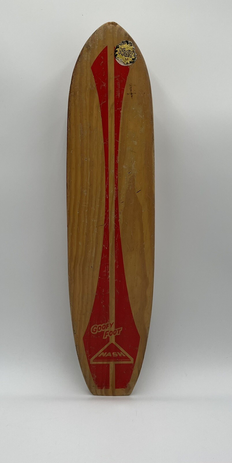 Original 1963 NASH "Goofy Foot" Wood Skateboard | eBay