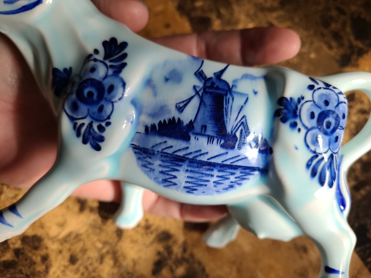 Cow Creamer Delft Windmill Bell