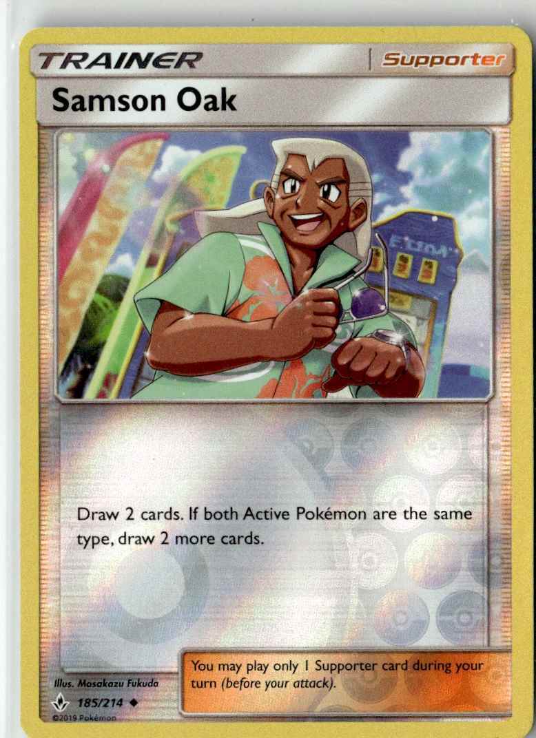2019 SUN & MOON UNBROKEN BOUND SAMSON OAK 185/214 REVERSE HOLO | eBay