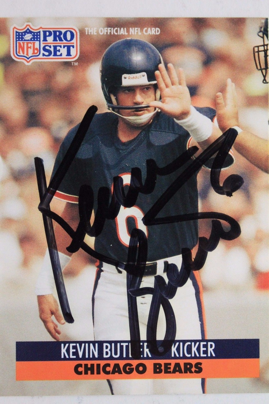 Kevin Butler Bears Georgia Autograph 1991 NFL Pro Set #100 Signed Card ...