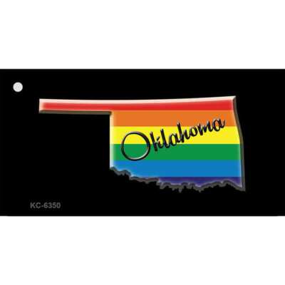Oklahoma Rainbow State Novelty Aluminum Key Chain KC-6350 | eBay