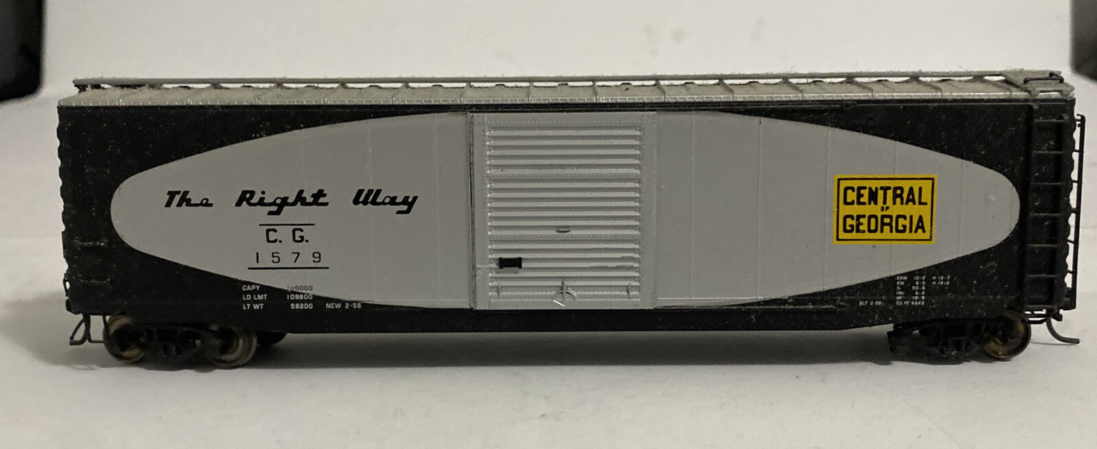 Vintage HO Scale Central Georgia Box Car #1579 The Right Way | eBay