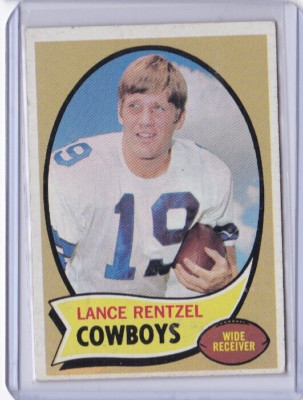 1970 Topps Football #113 LANCE RENTZEL DALLAS COWBOYS | eBay