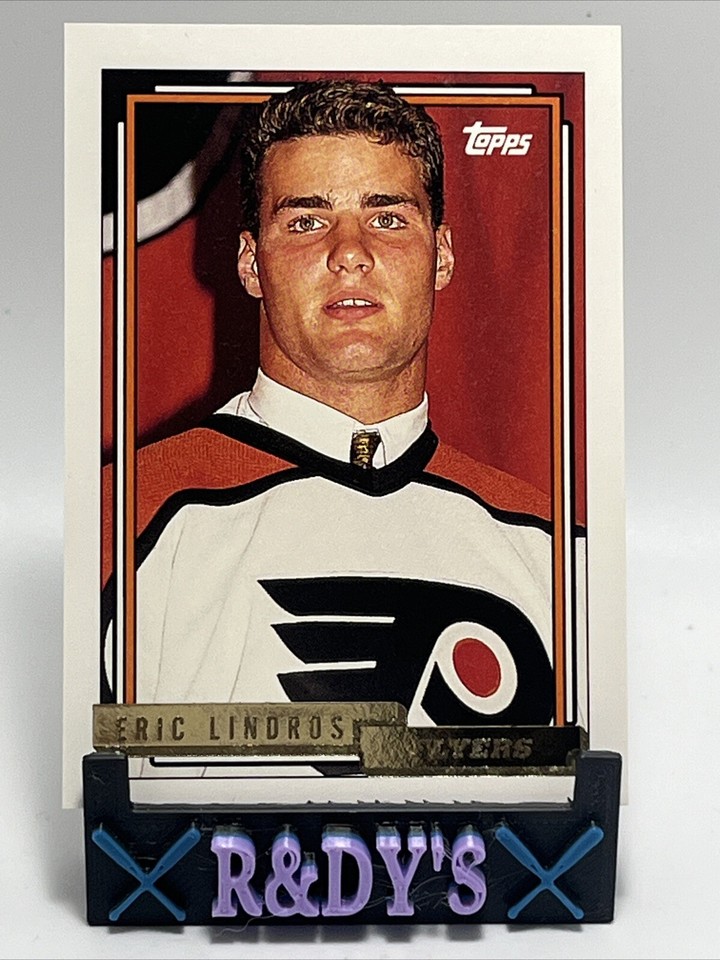 Eric Lindros - 1992/93 Topps (GOLD FOIL) #529 - Philadelphia Flyers | eBay