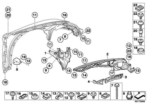 NEW GENUINE BMW X5 E70 06-13 X6 E71 E72 08-14 HEADLIGHT SCREW 4PCS ...