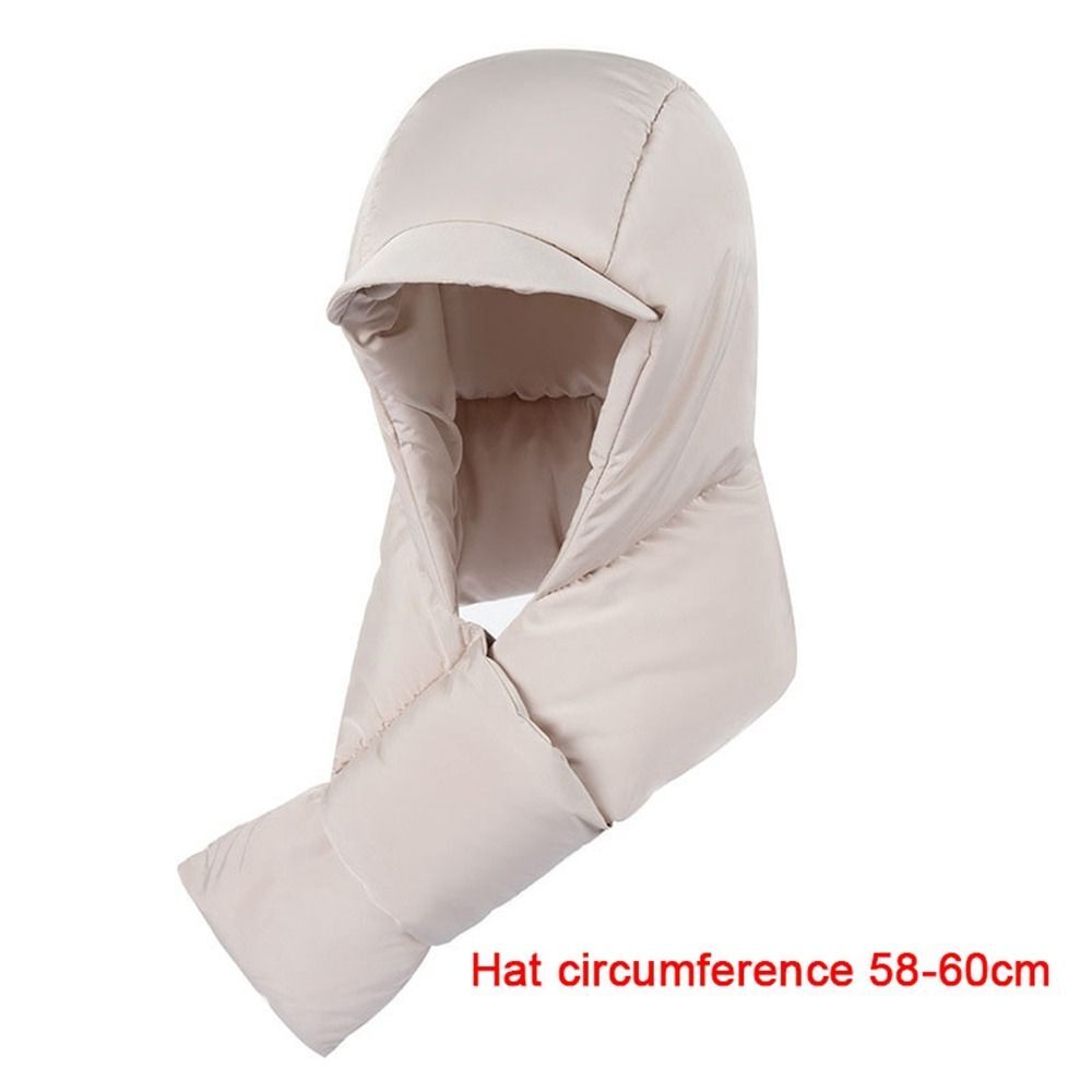 Neck-cross Balaclava Hat Scarf Duck Down Neck Scarf Cap Outdoor Sports ...