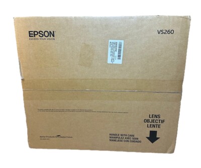 Epson VS260 3-Chip 3LCD XGA Projector, 3,300 Lumens Color Brightness ...