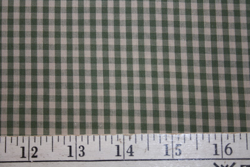 SAGE AND TAN GINGHAM - 100% COTTON FABRIC | eBay