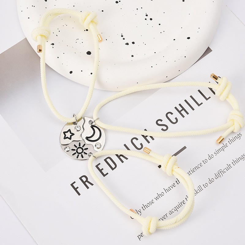 3Piece Friendship Bracelets-Alloy Enamel Matching Bracelets Best ...