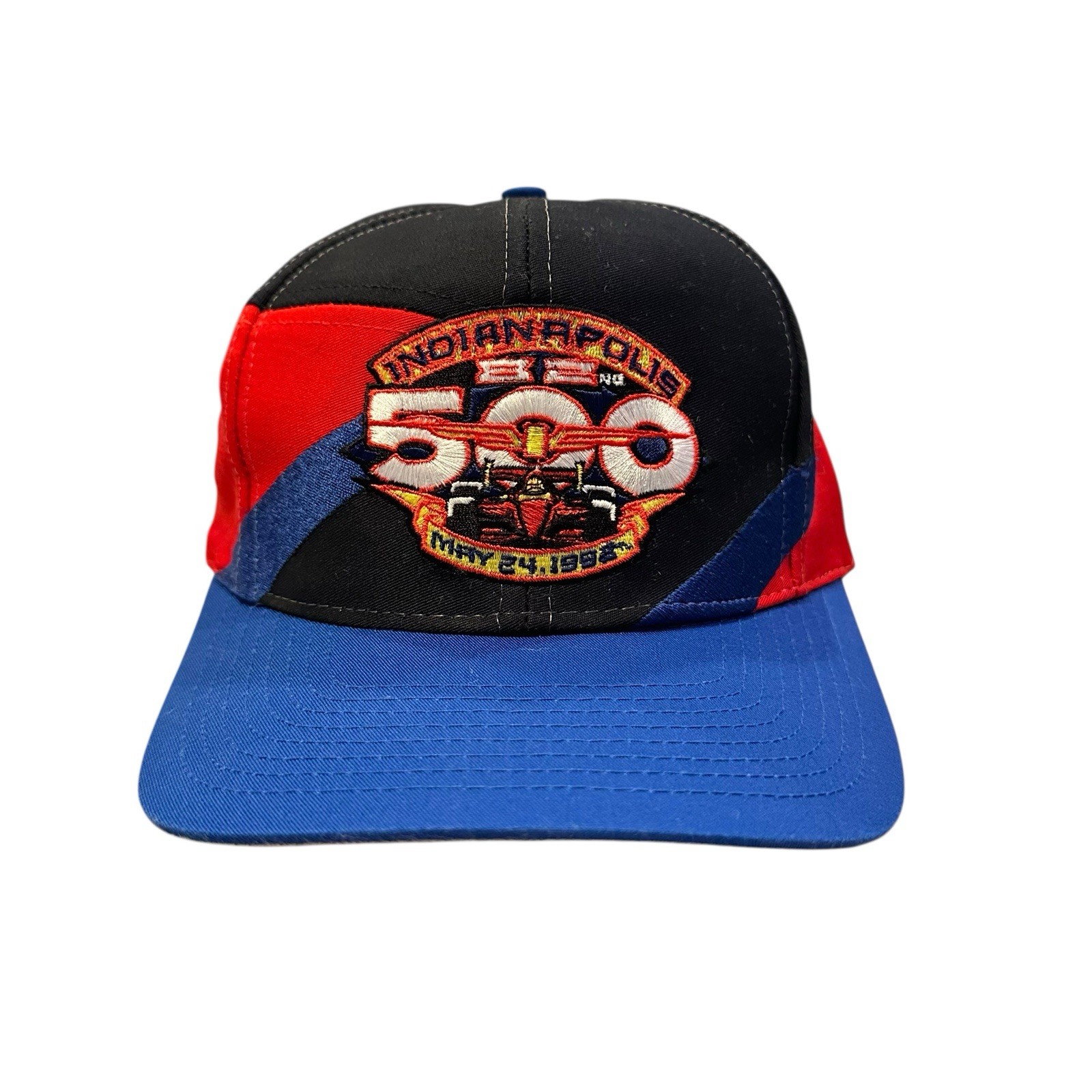 Vintage 1998 Indianapolis 500 racing Logo 7 SnapBack … - Gem