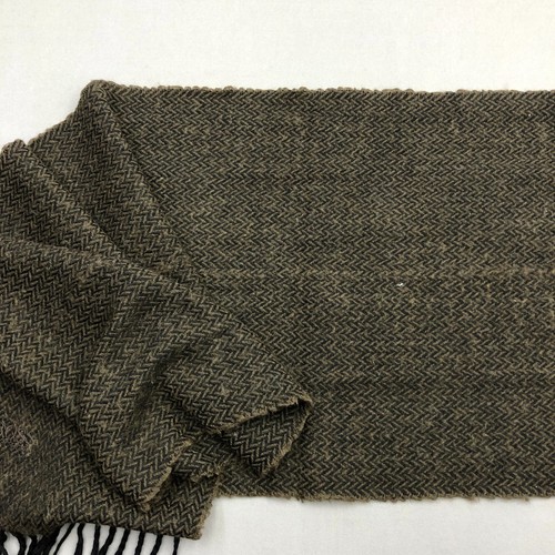 Vintage Hugo Boss Wool Scarf Classic Herringbone Winter Warmer Neck ...