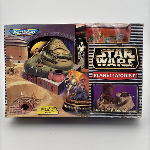 NIB Vintage Star Wars 1996 Micro Machines PLANET TATOOINE Jabba The ...